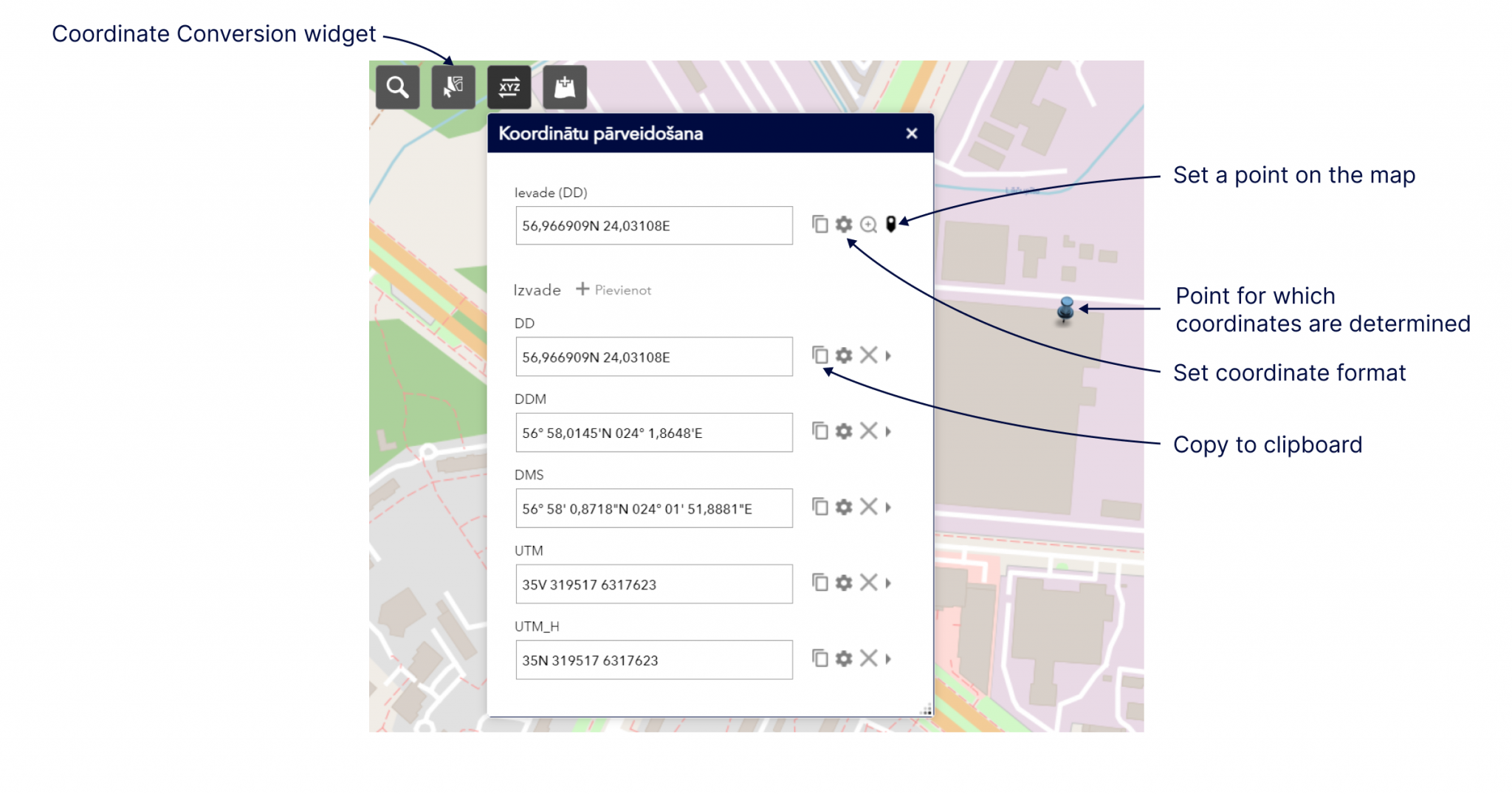 Coordinate conversion – GEO RĪGA